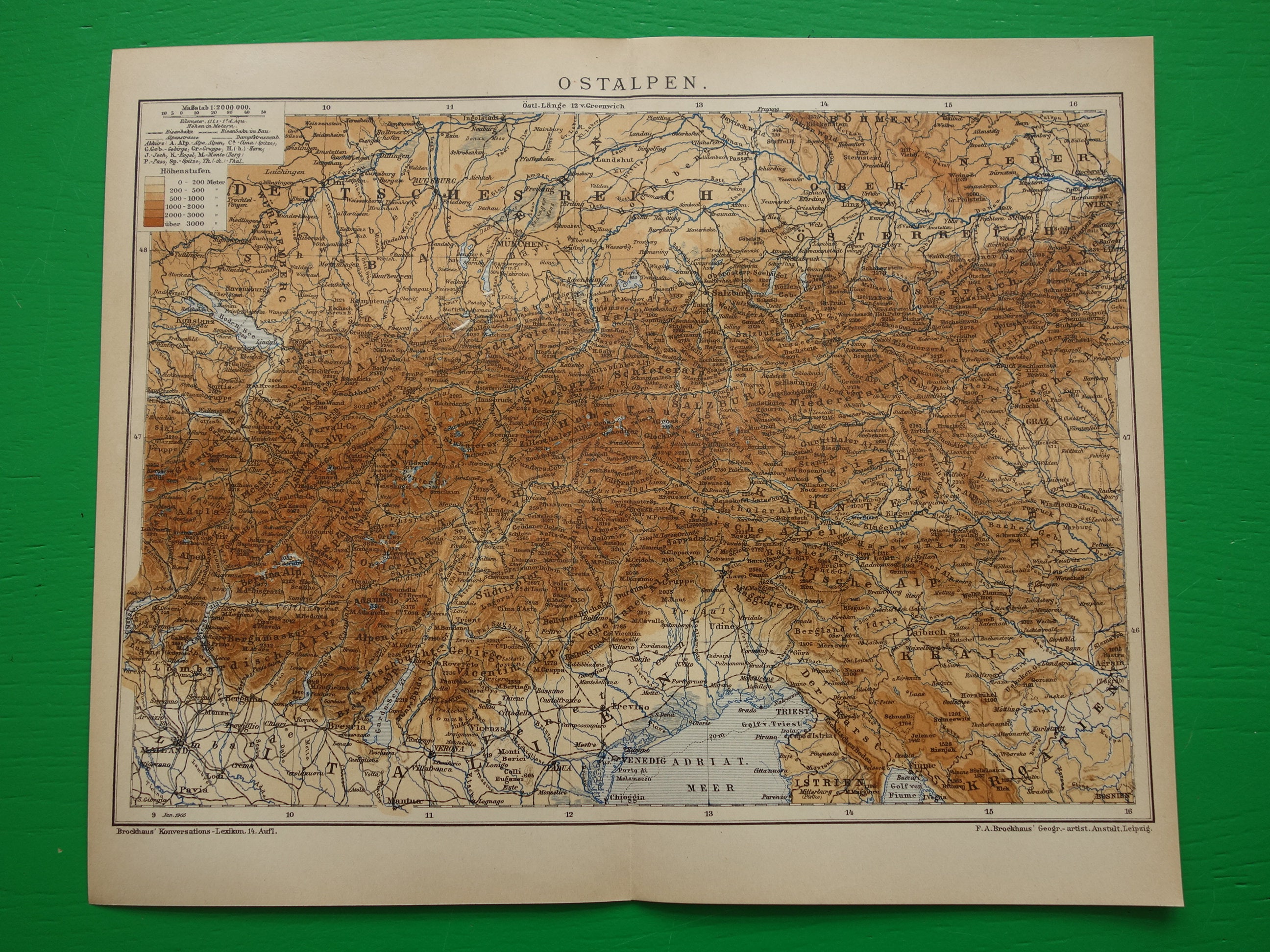 Altitude Maps Of The Alps