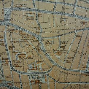 LEIDEN Old Map of Leiden 1910 Original Antique Map About Leiden Zuid ...