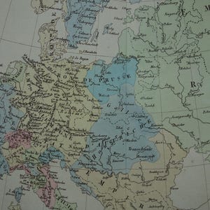 Old Map of Europe in the Year 1795 After the Partitions of Poland LARGE ...