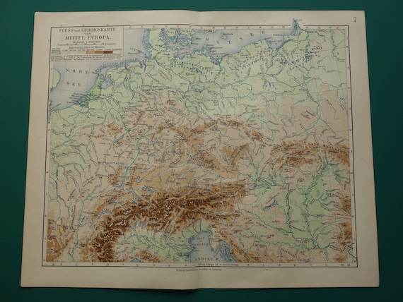 Physical Map Of Europe Rivers And Mountains