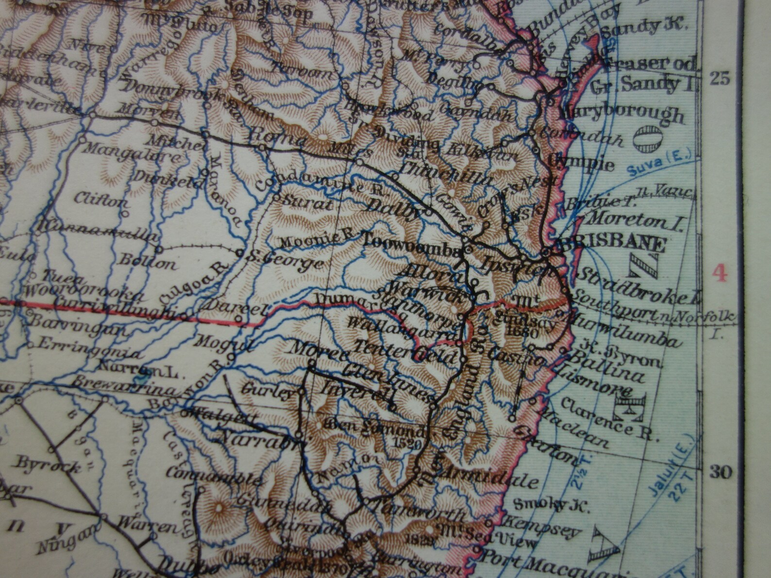 AUSTRALIA Old Map 1913 Very Detailed Antique Map of Australia ...