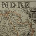 1851 INDRE Old Map of Indre Departement France Antique Hand Colored ...