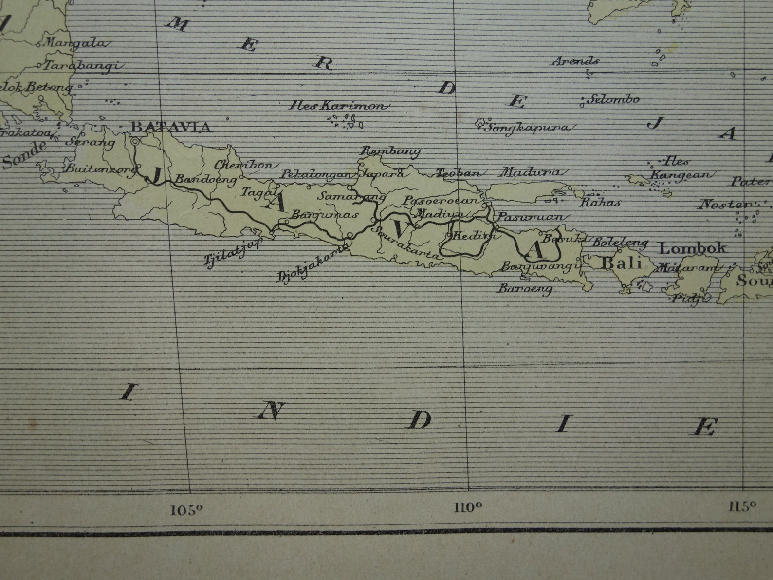 INDONESIA Old Map of Sunda Archipelago 1896 Antique - Etsy