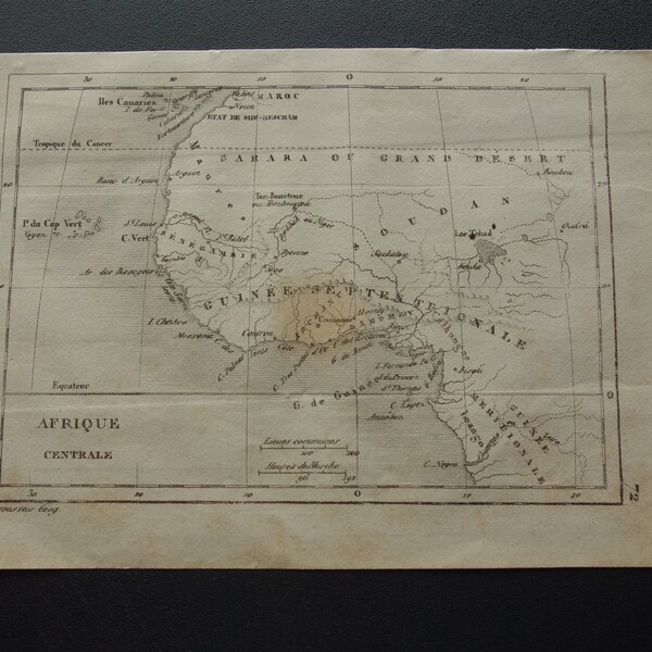 Small Map of Africa - Etsy