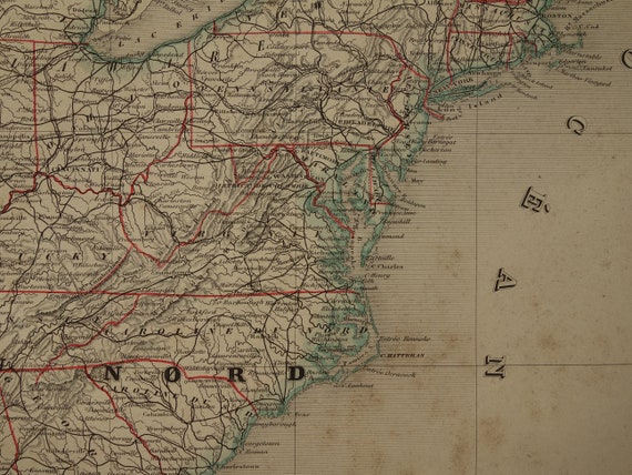 1885 Map Usa