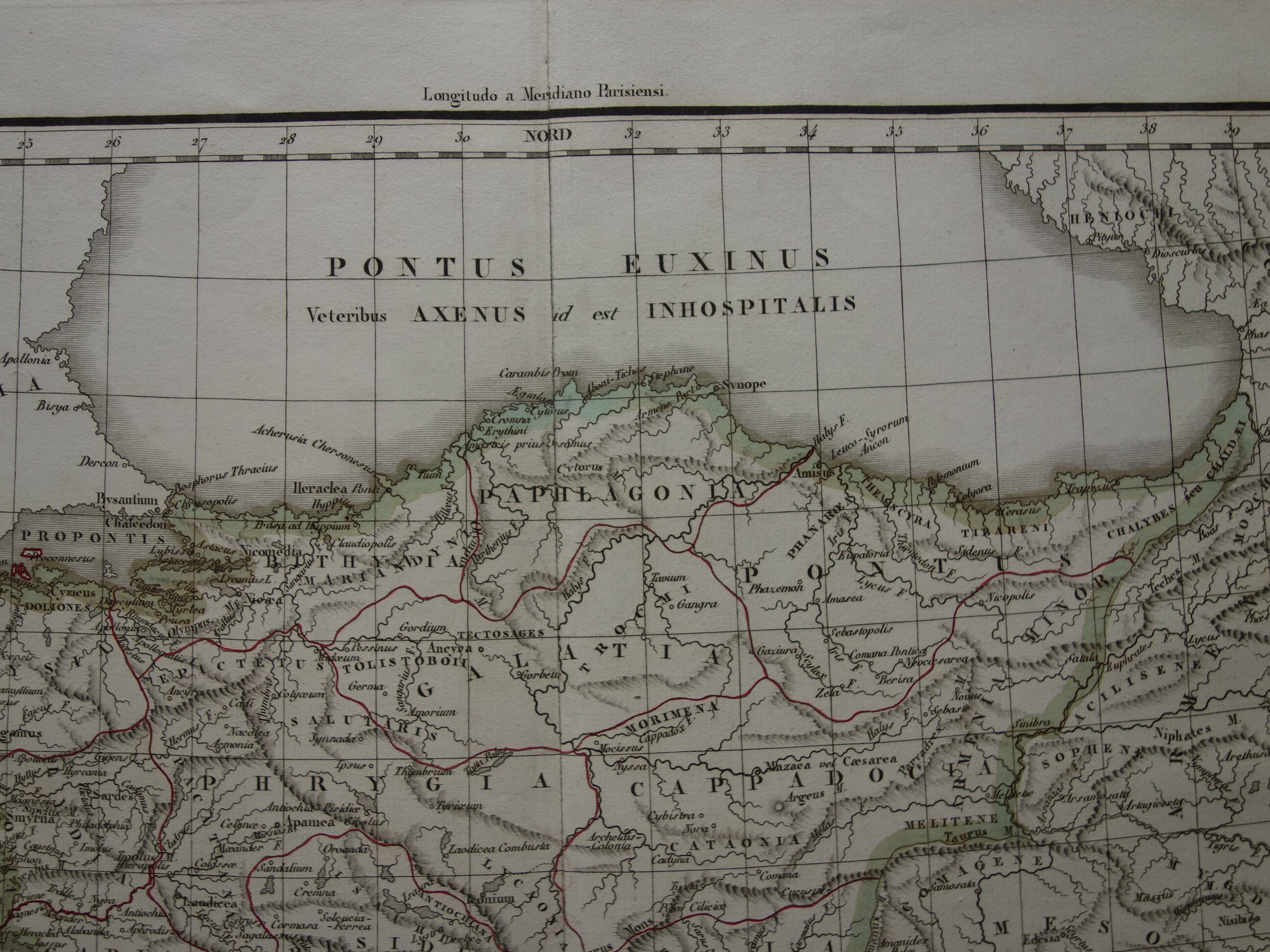 190+ Years Old Map of Ancient Asia Minor - Original Antique Print ...