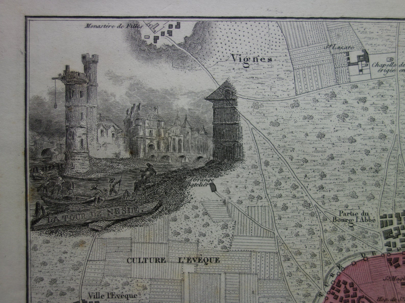 Old Map of Paris France in the Year 1180 Original 1874 Antique | Etsy