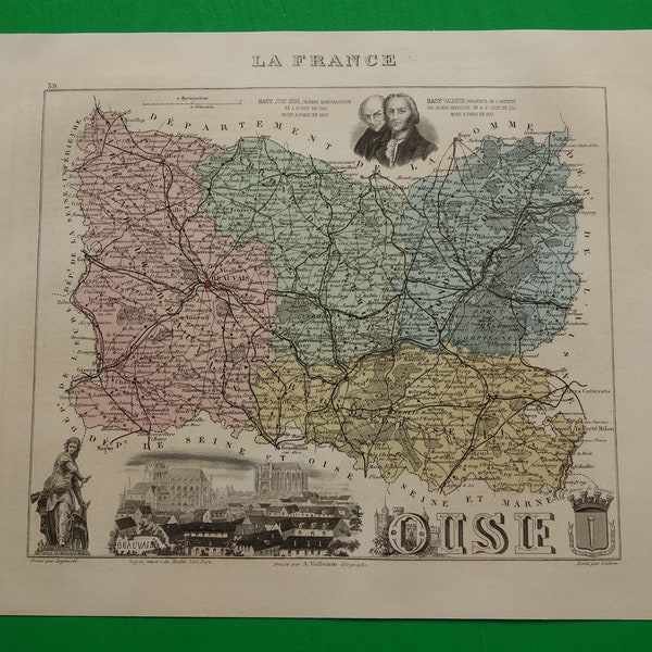 Map of Compiegne - Etsy