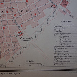 1877 LIMA Old Map of Lima Lovely Original Antique City Plan - Etsy