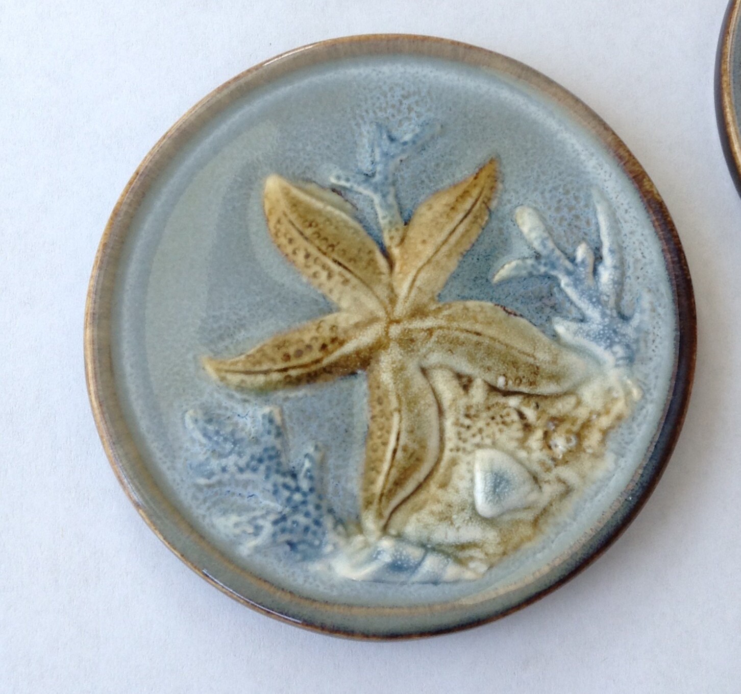 Coaster Nautical Marine Beach Nature Ceramic Serving Set of Four - Etsy