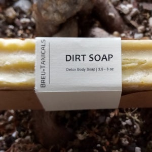 Dirt Clay Bar Soap Vegan Small Batch Natural Earthy | Etsy