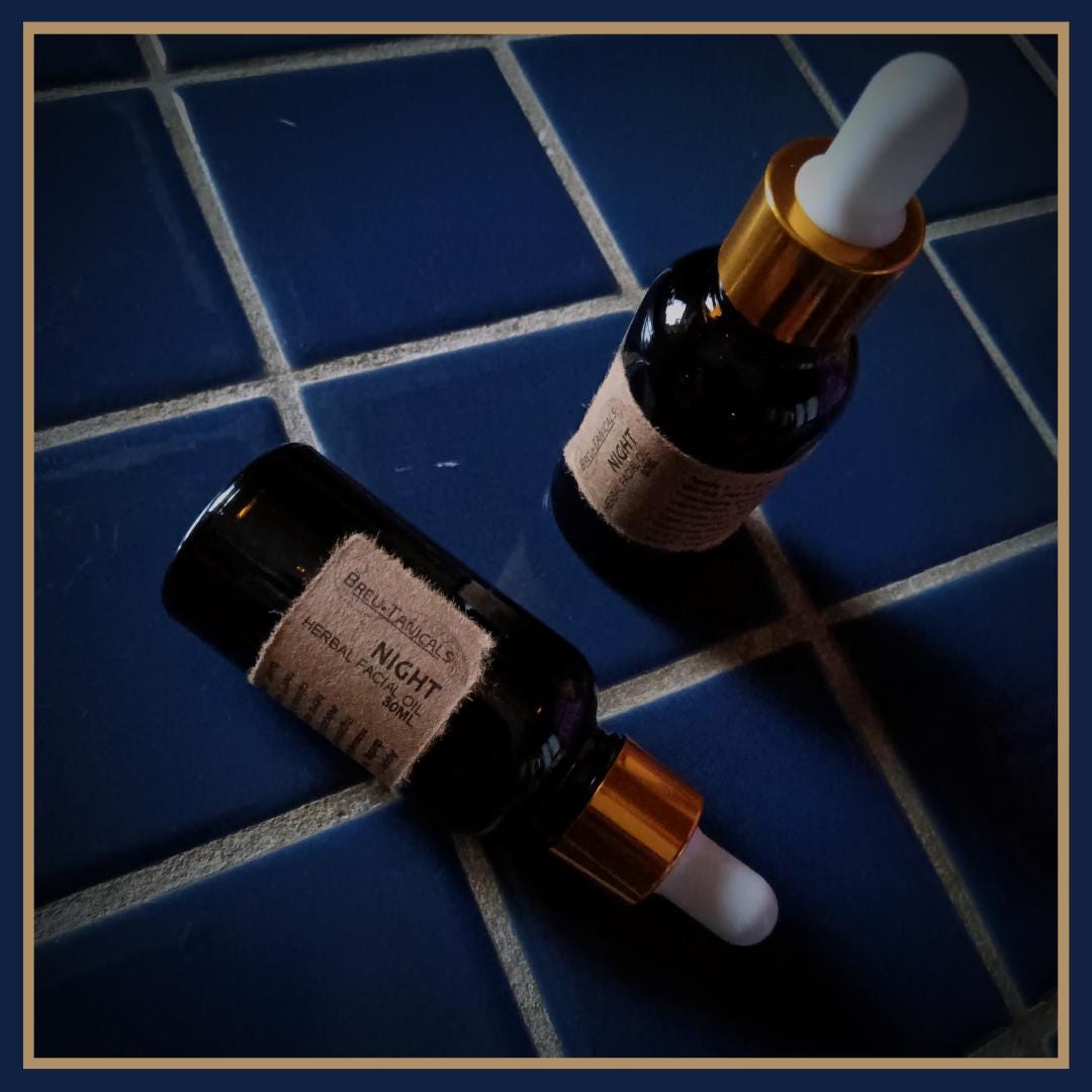 Night Facial Oil | Herbal Infused Skincare, Evening Skincare, Facial ...