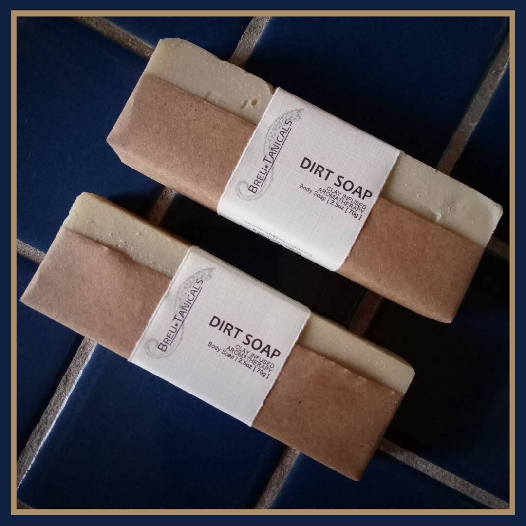 Dirt | Clay Bar Soap, Vegan, Small Batch, Nature Infused, Earthy, Clay ...