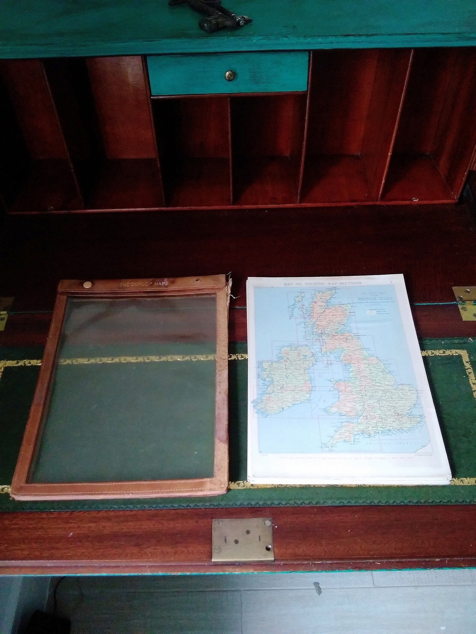 1960s the Dunlop Maps Touring Map, Key Route Map of the British Isles ...