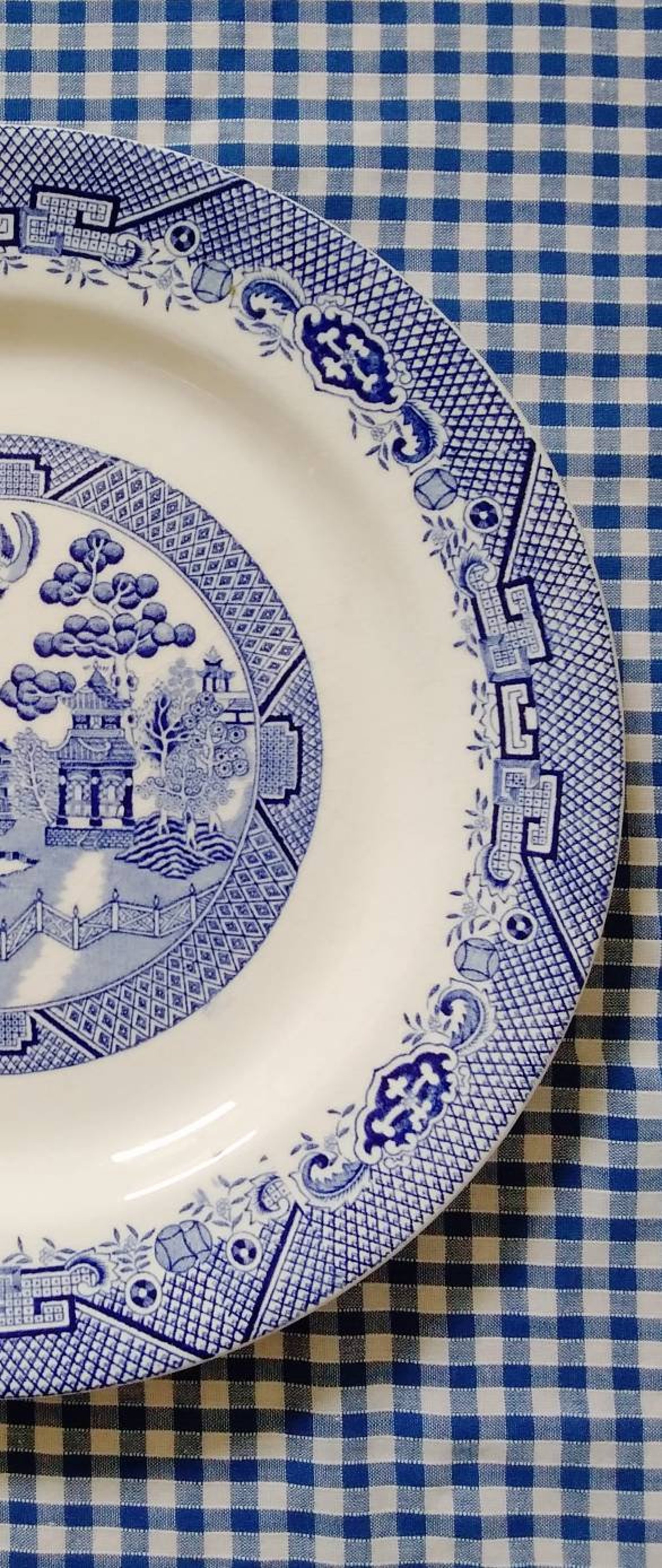 Willow Dinner Plate by Barratts Staffordshire England C. 1950s - Etsy