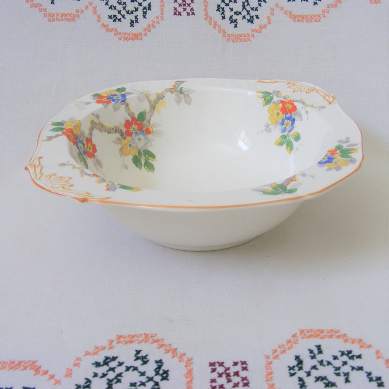 1920s Large Hand Painted Art Deco Alfred Meakin With Glen Helen Serving ...