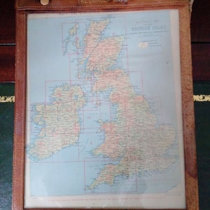 1960s the Dunlop Maps Touring Map, Key Route Map of the British Isles ...