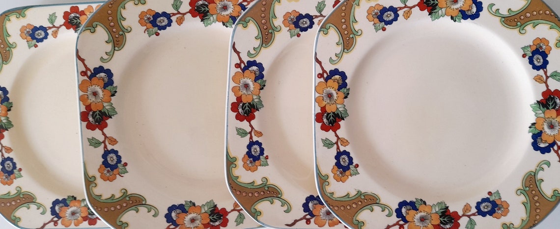 1930s Woods Ivory Ware England Dinner Plates X 3 - Etsy