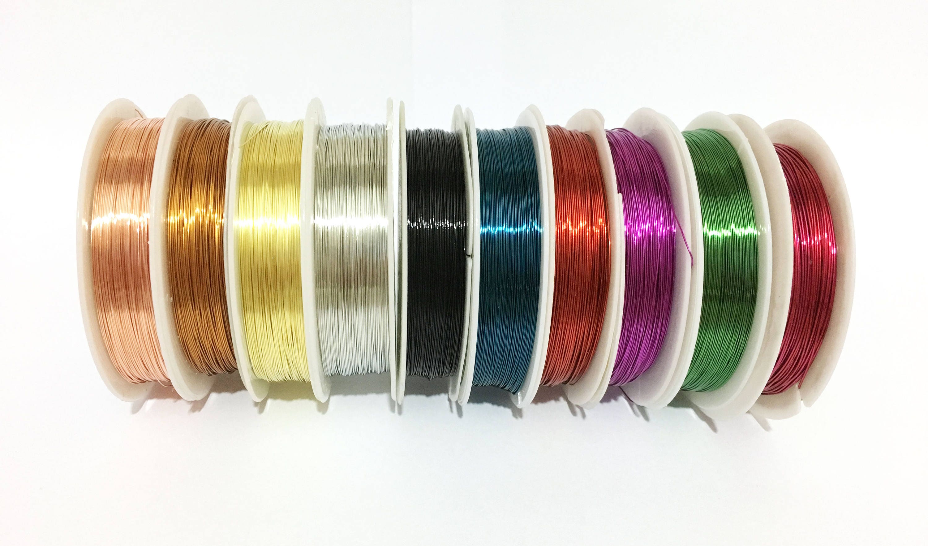 0.3mm/0.5mm/1mm Copper Beading Wire Beading DIY Jewellery - Etsy UK