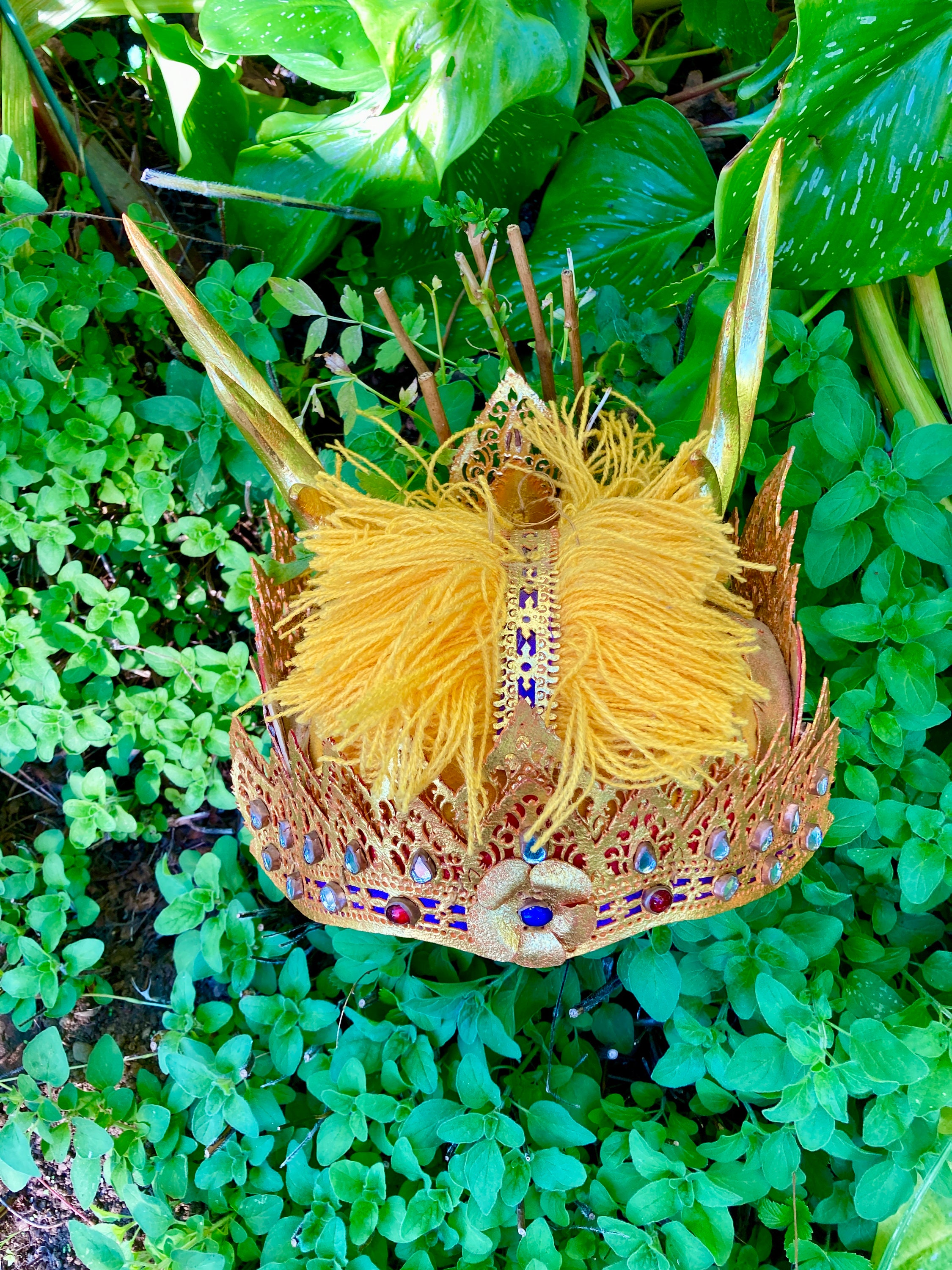 Balinese Golden Deer Rama Sita Antler Crown Rare Bali Ramayana Dance ...