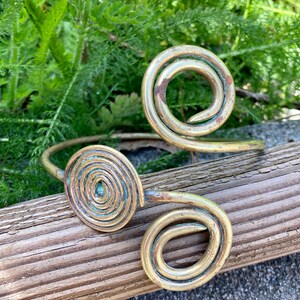 CELTIC IRISH SPIRAL Bronze Age Spiral Reproduction Armlet, Upper Arm ...