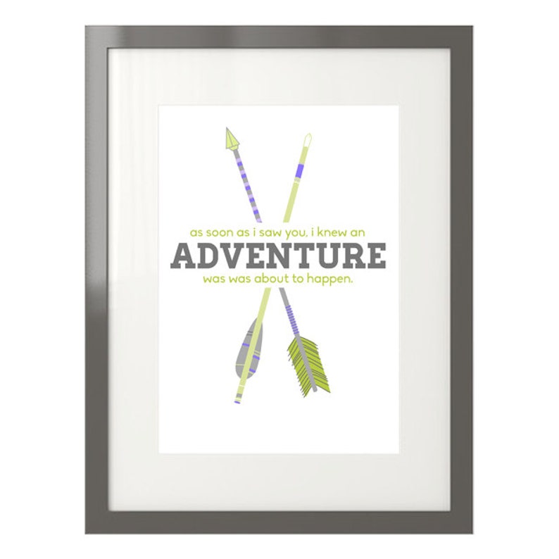8x10 Arrow Adventure Digital Art Prints (5 Color Options Included) - Etsy