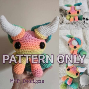 Luci-purr Amigurumi, MTP Designs Original, Devil Cat Stuffed Animal ...