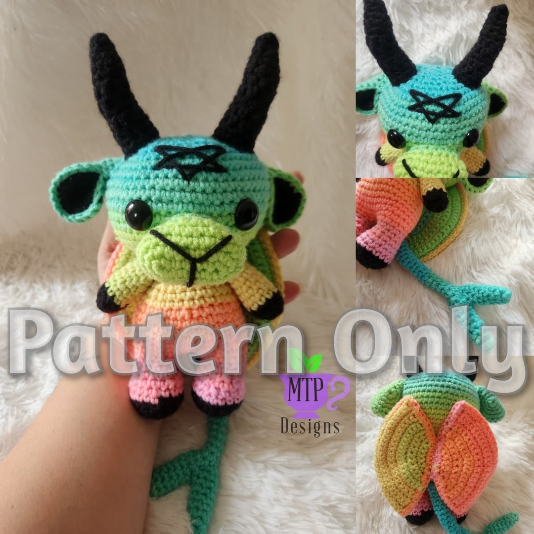 Baltor the Littlest Baphomet, CROCHET PATTERN Only for Small Standing ...