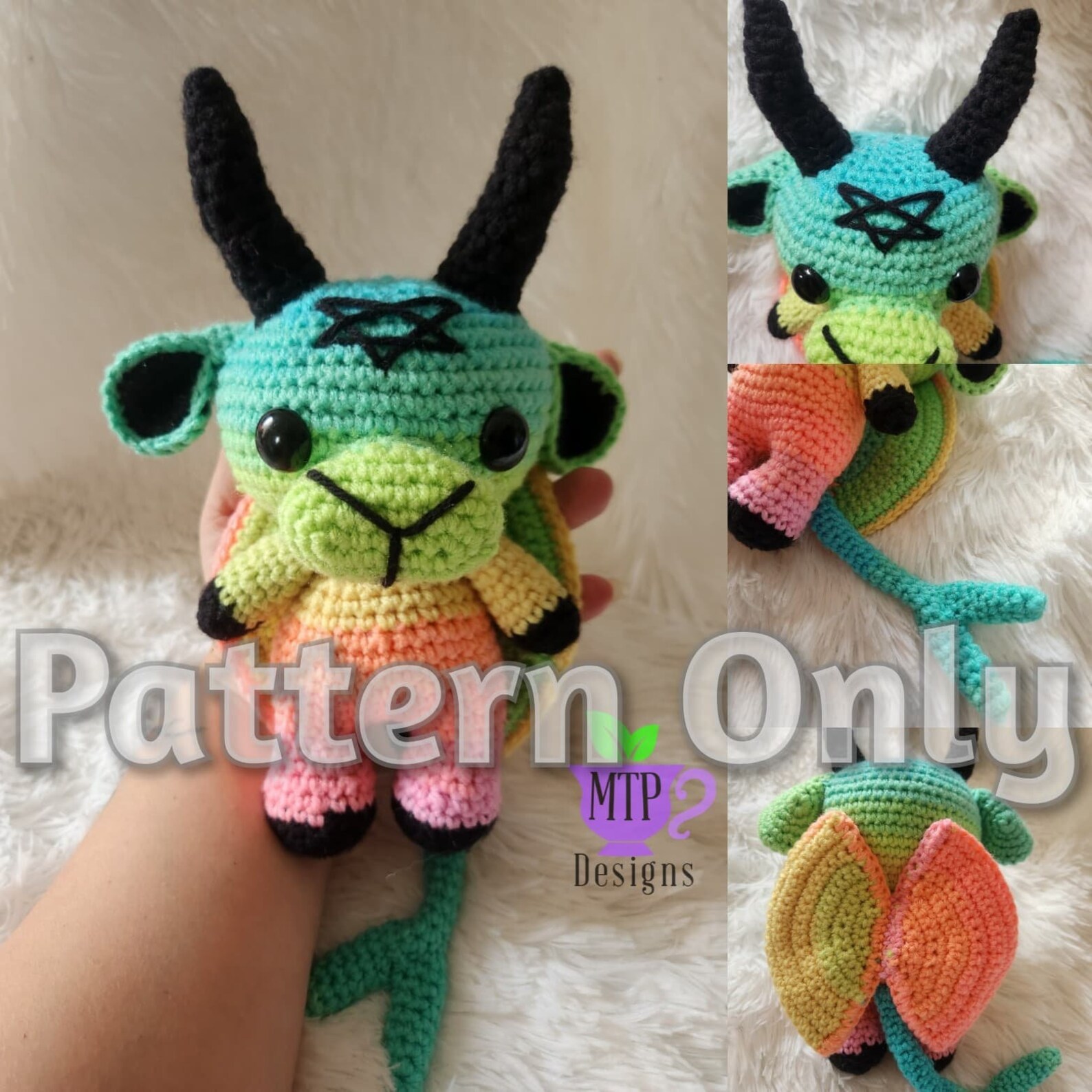 Baltor the Littlest Baphomet CROCHET PATTERN Only for Small - Etsy
