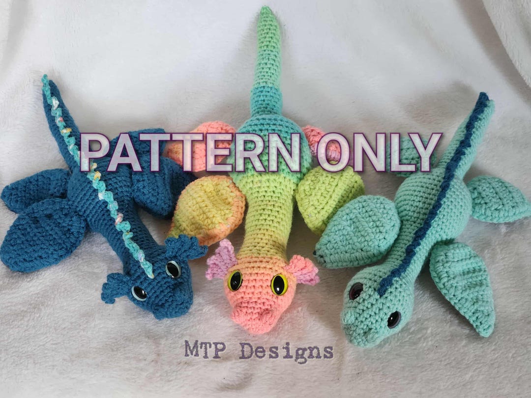 Loch Ness Monster Amigurumi, Nessie Stuffed Animal, MTP Designs ...