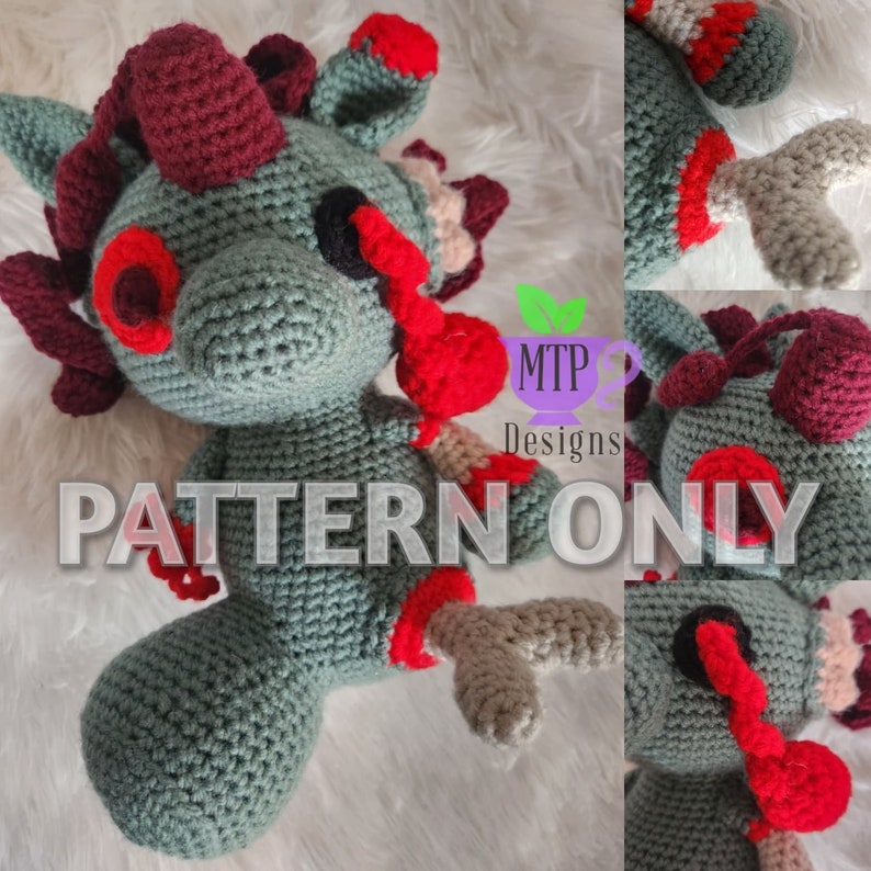 Deady Bear and Friends Crochet Pattern, Zombie Unicorn Bear Frog Cat ...