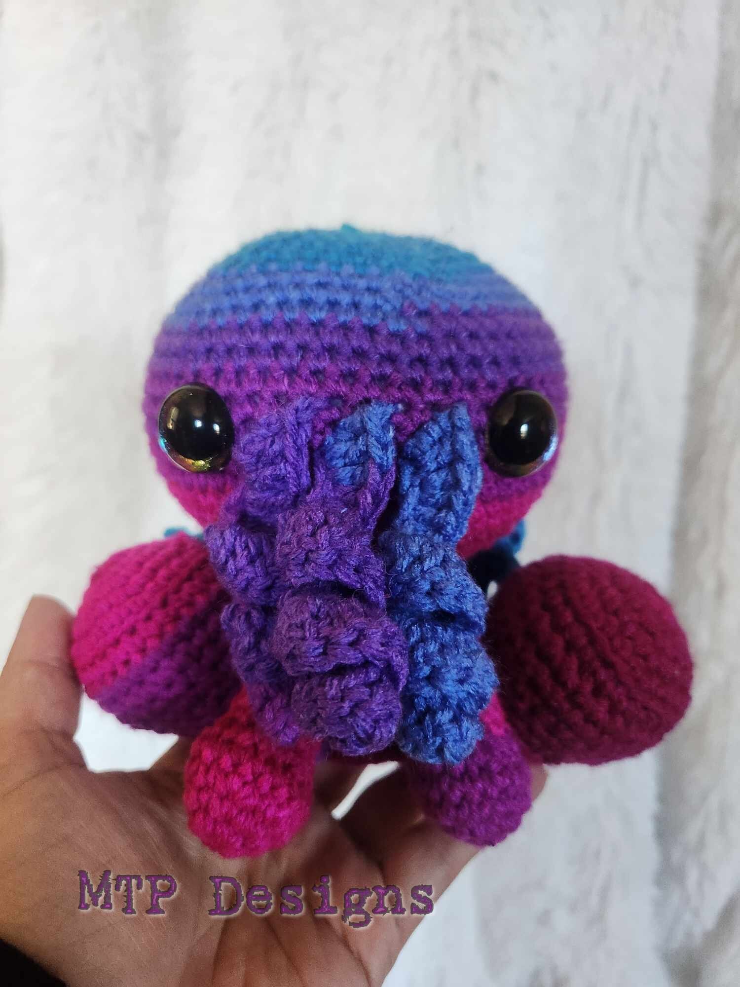 Crochet Pattern for Cthulhu, Sitting Kawaii Cthulhu, MTP Designs ...