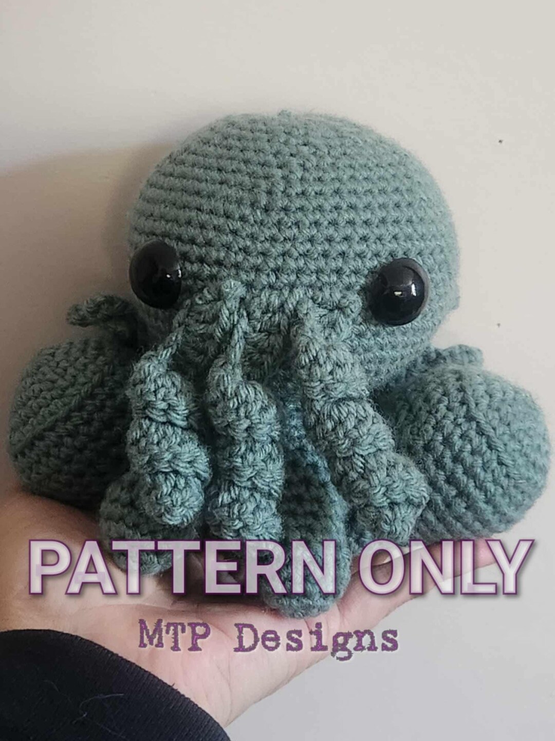 Crochet Pattern for Cthulhu, Sitting Kawaii Cthulhu, MTP Designs ...