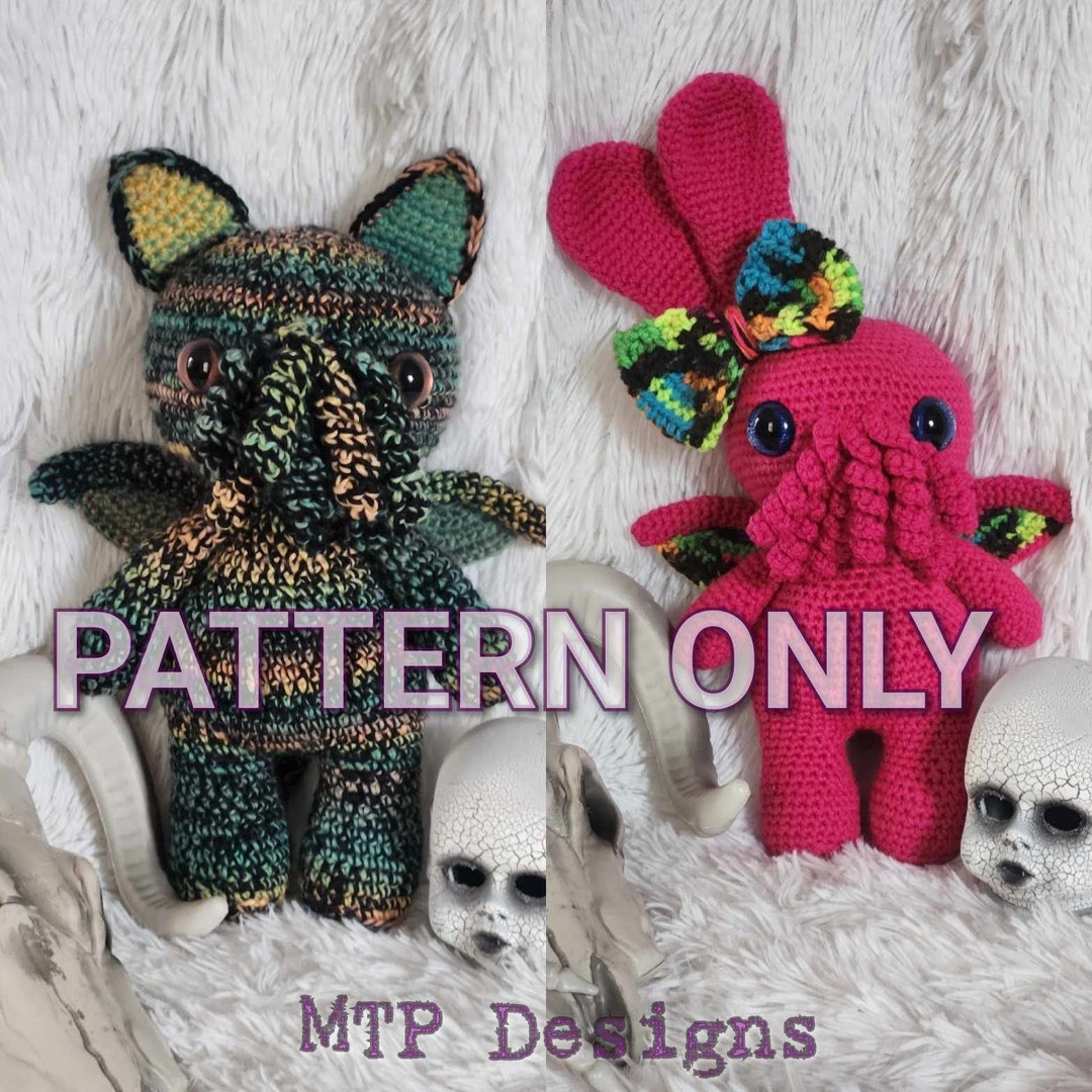 Kit-thulhu and Bun-thulhu Crochet Pattern by MTP Designs! Now All in ...