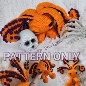 Sea Monster Crochet Pattern ONLY, MTP Designs Original, Octopus ...