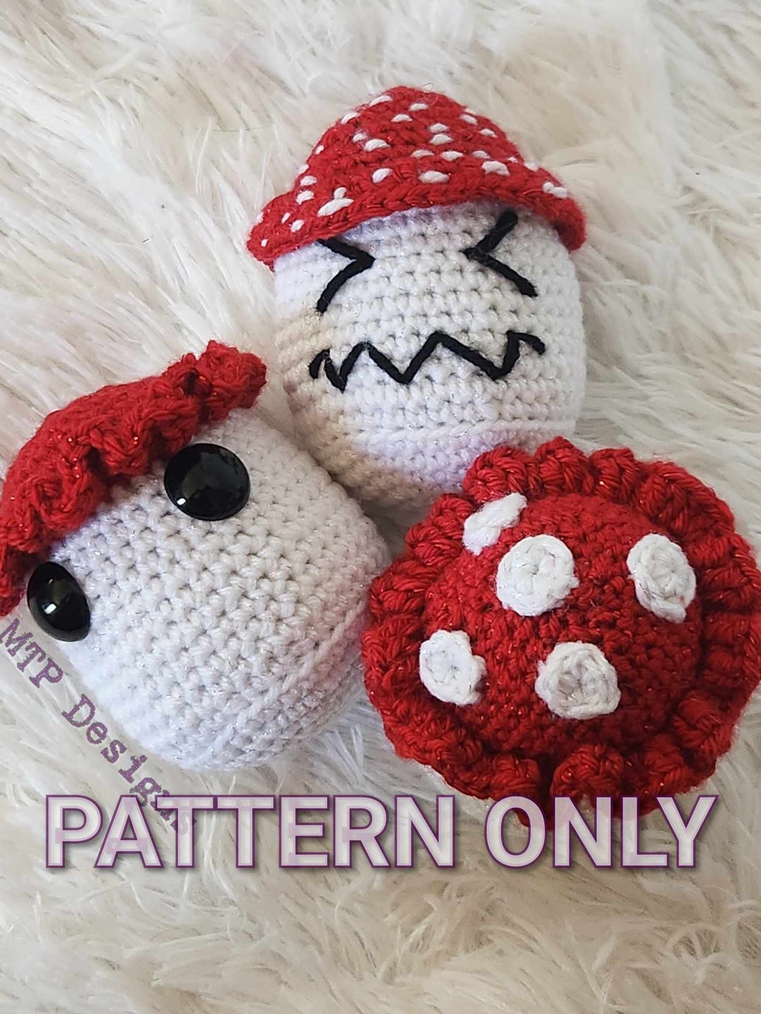 Mini Mushroom Crochet Pattern, Millie the Mushroom Design, MTP Designs ...