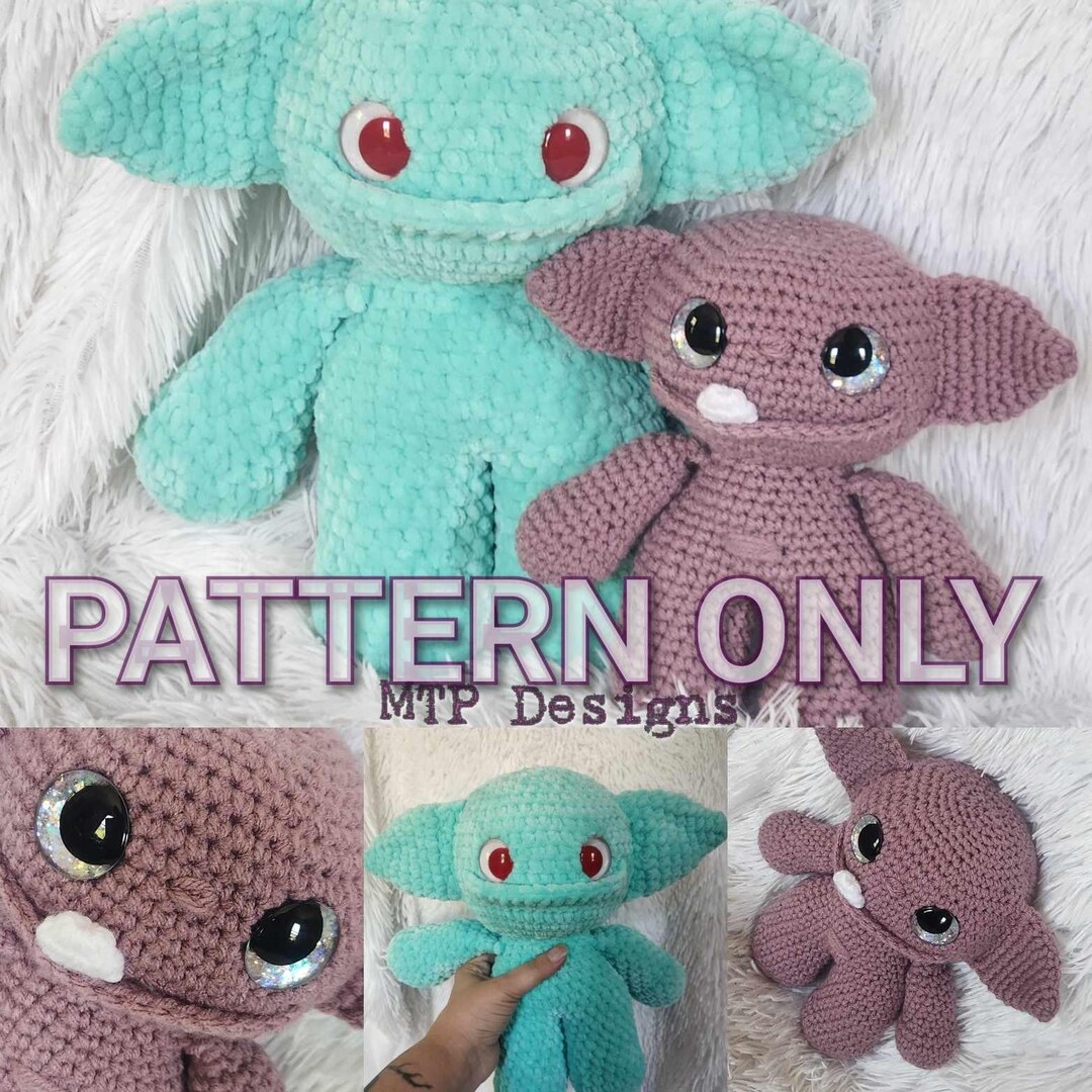 Mayson the Monster Crochet Pattern, MTP Designs Original, Amigurumi or Soft Toy or Plushie or ...