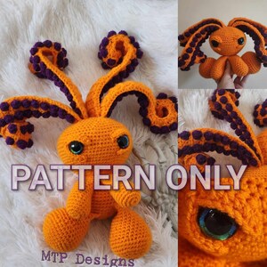 Sea Monster Crochet Pattern ONLY, MTP Designs Original, Octopus ...