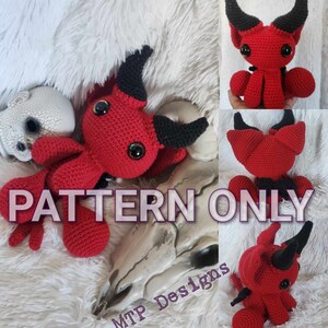 Luci-purr Amigurumi, MTP Designs Original, Devil Cat Stuffed Animal ...