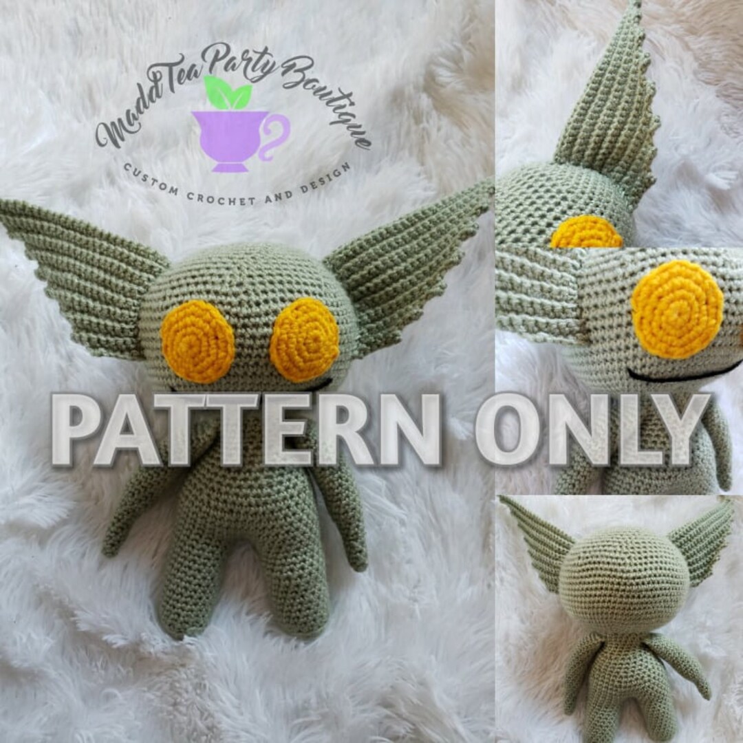 Crochet Pattern for Hopkinsville Goblin, Hopkins Goblin, Alien Invasion ...