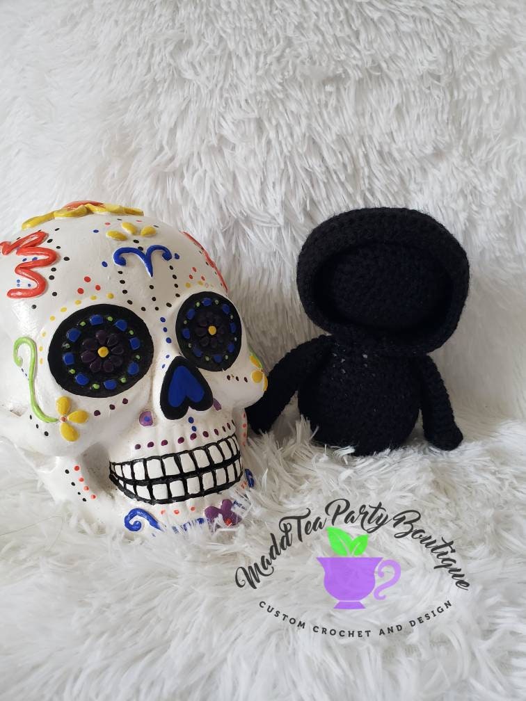 Ready to Ship Grim Reaper Amigurumi Reaper Stuffed Doll Death Doll Toys ...