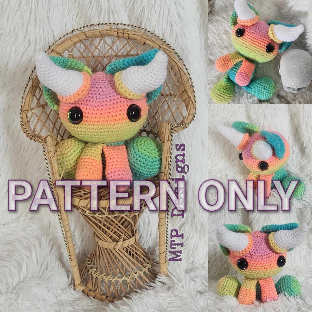 Luci-purr Amigurumi, MTP Designs Original, Devil Cat Stuffed Animal, Little Demon Pussy Cat or ...