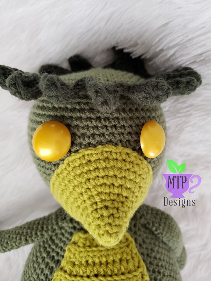 Crochet Pattern for Kappa Cryptid Madd Tea Party Boutique | Etsy UK