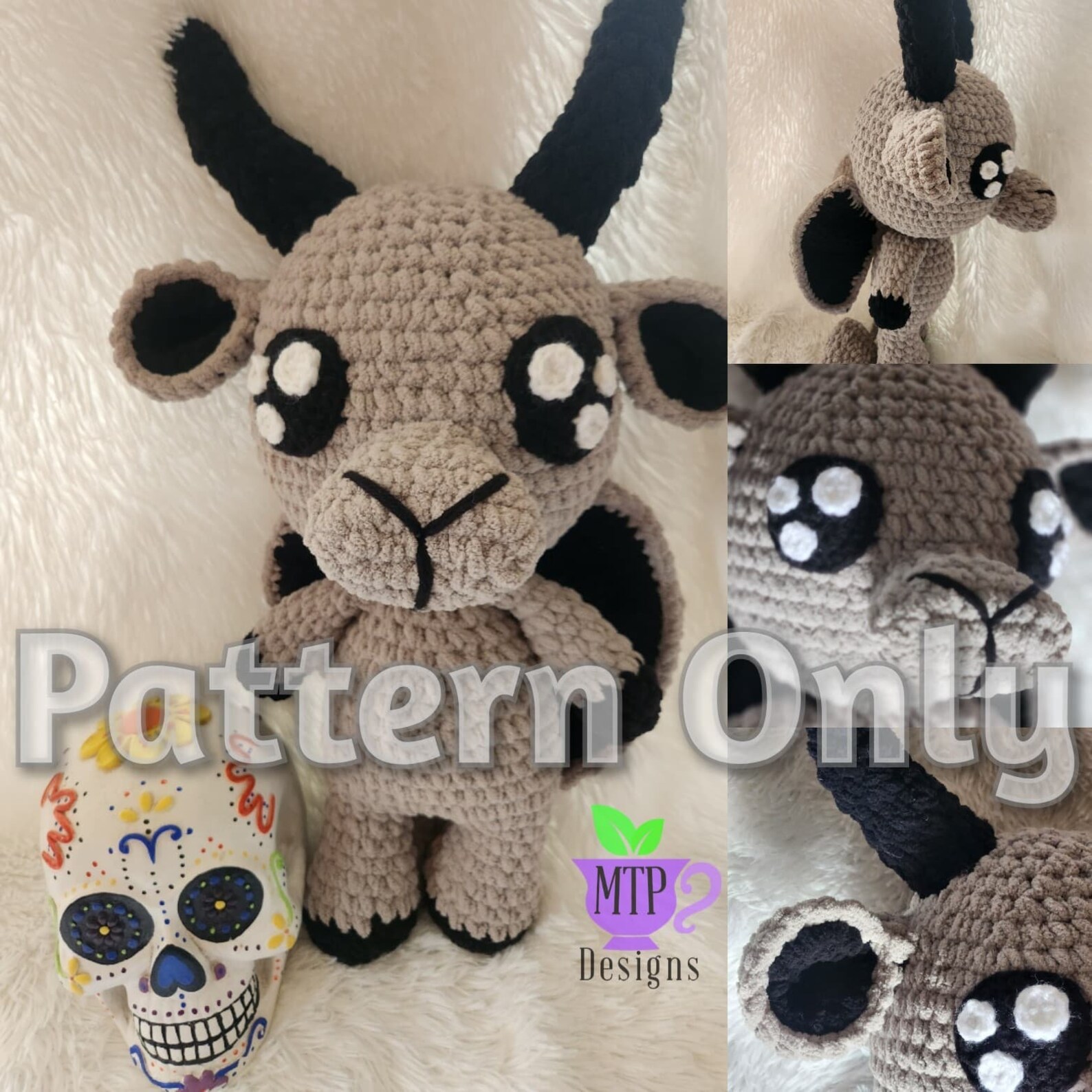 Baltor the Littlest Baphomet CROCHET PATTERN Only for Small - Etsy