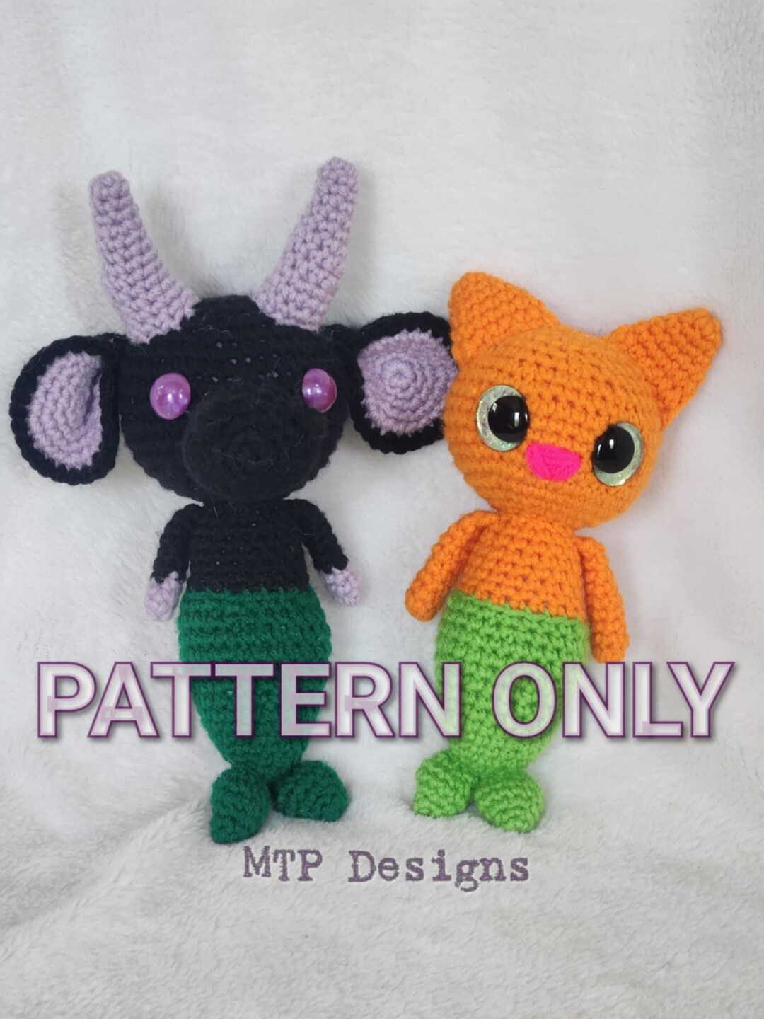 Siren and Mermaid Crochet Pattern, MTP Designs Original, Small Mermaid and Siren Design ...