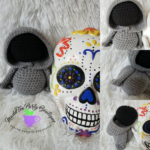 Ready to Ship Grim Reaper Amigurumi Reaper Stuffed Doll Death Doll Toys ...