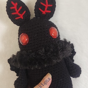 Mothman Crochet Design, MTP Designs Original, Cryptid Amigurumi Pattern ...