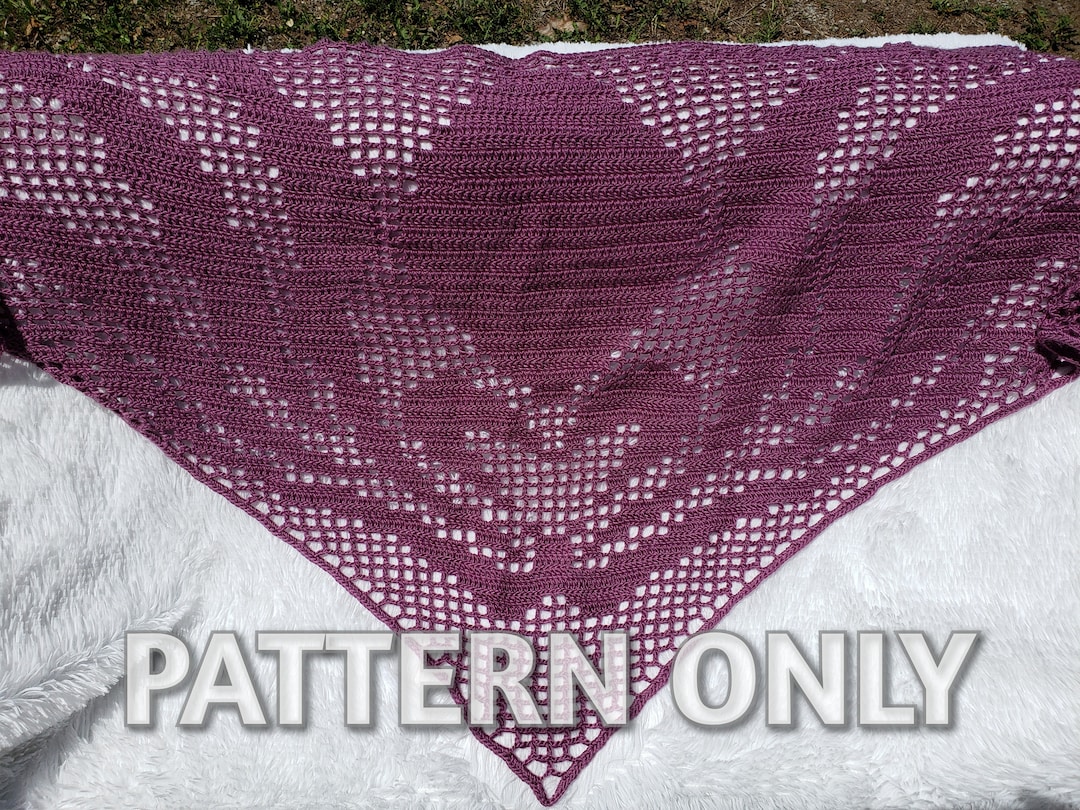 Crochet Pattern ONLY, Filet Crochet Octopus Shawl, Cepholapod Wrap ...