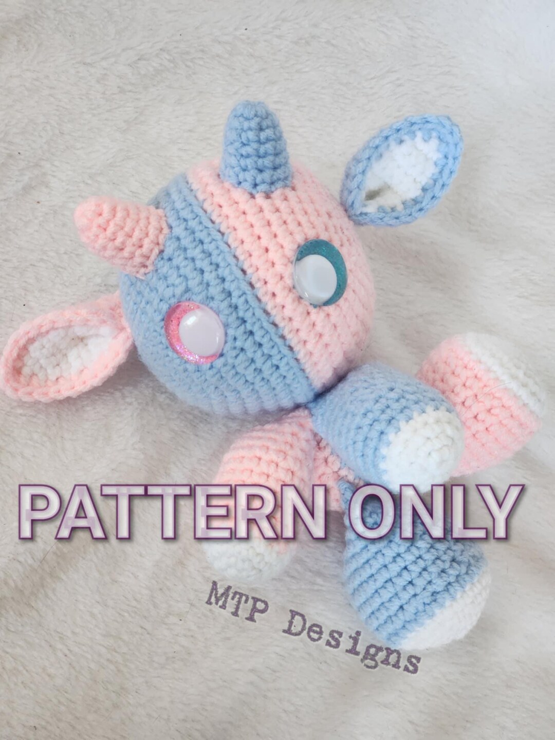 Splyce, MTP Designs Original, Two Toned Amigurumi, Trans Rights, LBTGQIA+ Crochet Pattern ...