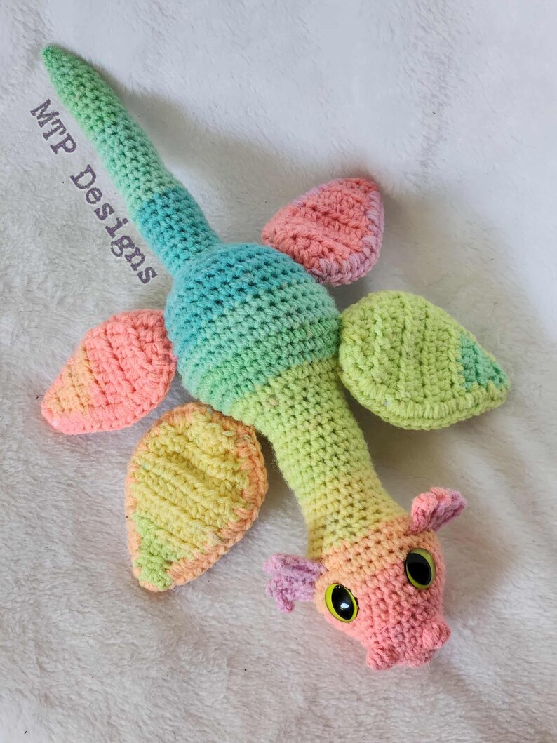 Loch Ness Monster Amigurumi, Nessie Stuffed Animal, MTP Designs ...